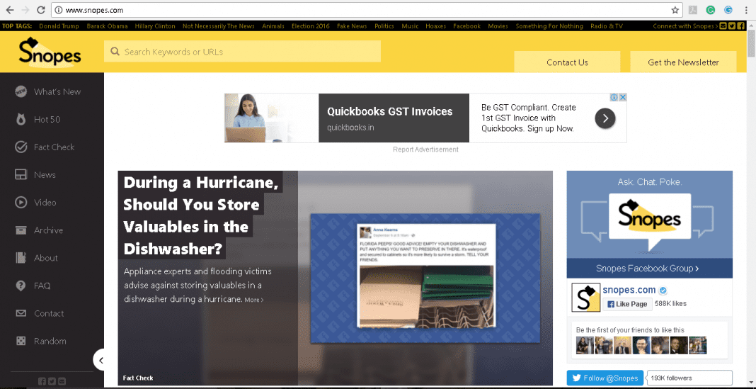 Snopes: Best Fact Checking Website on the Internet | Agatton